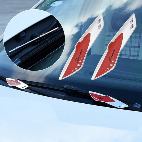 2x Red Car Windscreen Wiper Stand Wing Blade Spoiler Presser Wing ...