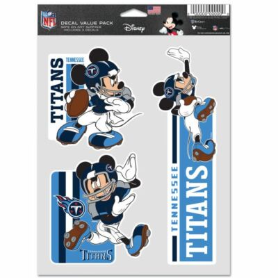 TENNESSEE TITANS MICKEY MOUSE 3 PIECE MULTI-USE DECALS DISNEY NFL ...