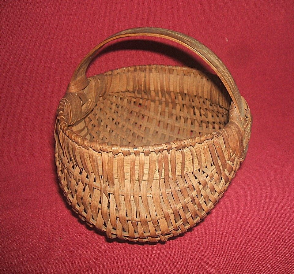 Antique Kentucky Small Split Oak Basket c1900 No Rserve | eBay