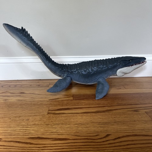 JURASSIC WORLD: Super Colossal Mosasaurus Real Feel Toy Dinosaur 28 ...