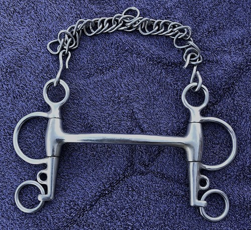 5” Korsteel Pelham Bit Mullen Mouth With Curb Chain | eBay