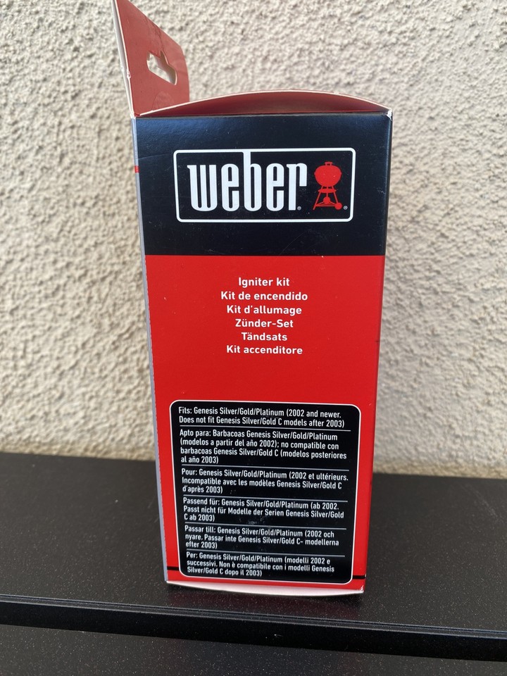 WEBER Igniter Kit 7510 - Weber Grill Igniter Replacement - New in Box ...