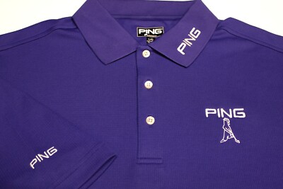 PING PERFORMANCE POLY GOLF SHIRT--L--PING MAN--WRINKLE FREE--UNWORN ...