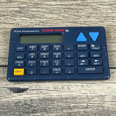 Texas Instruments CR2016 Phone Bank Calculator Please See Pictures ...