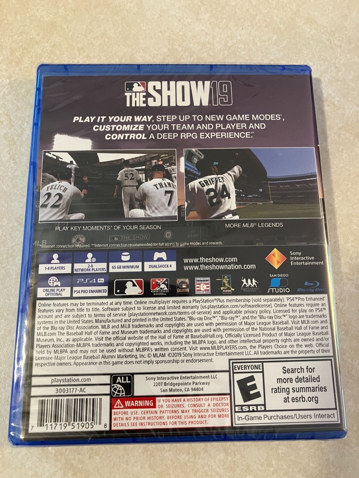 MLB 19: The Show -- Standard Edition (Sony PlayStation 4, 2019) | eBay