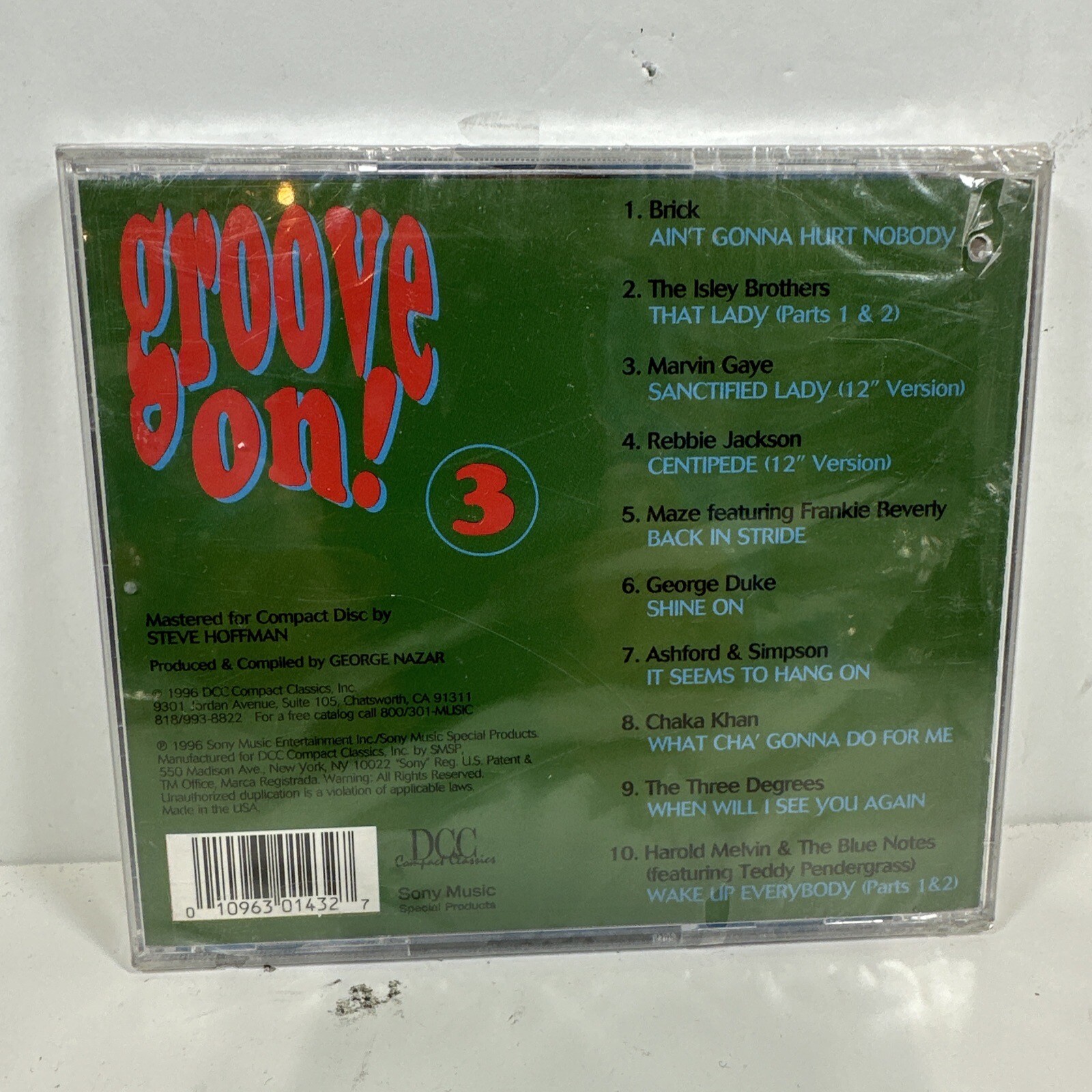 Groove On!, Vol. 3 by Various Artists (CD, Jul-1996, DCC Compact ...