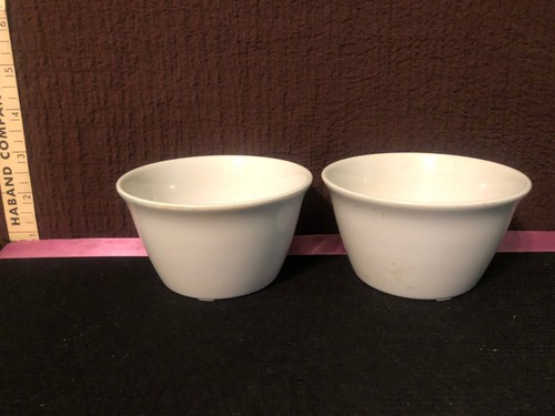 vintage set of 2 Dallas ware small white plastic bowls b | eBay