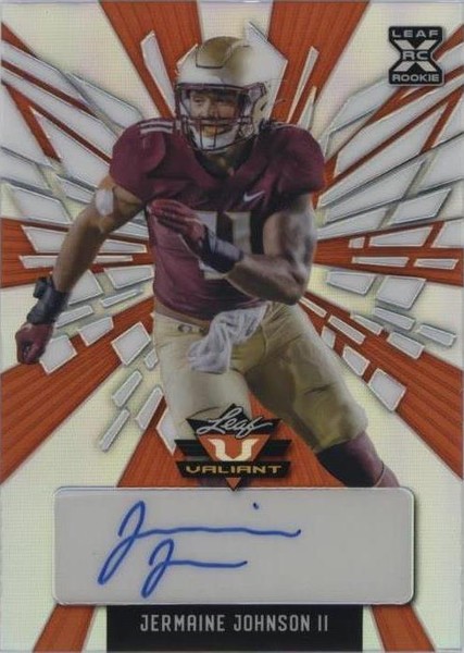 2022 Leaf Valiant - Orange #BA-JJ1 Jermaine Johnson II /25 (AU, RC) for ...