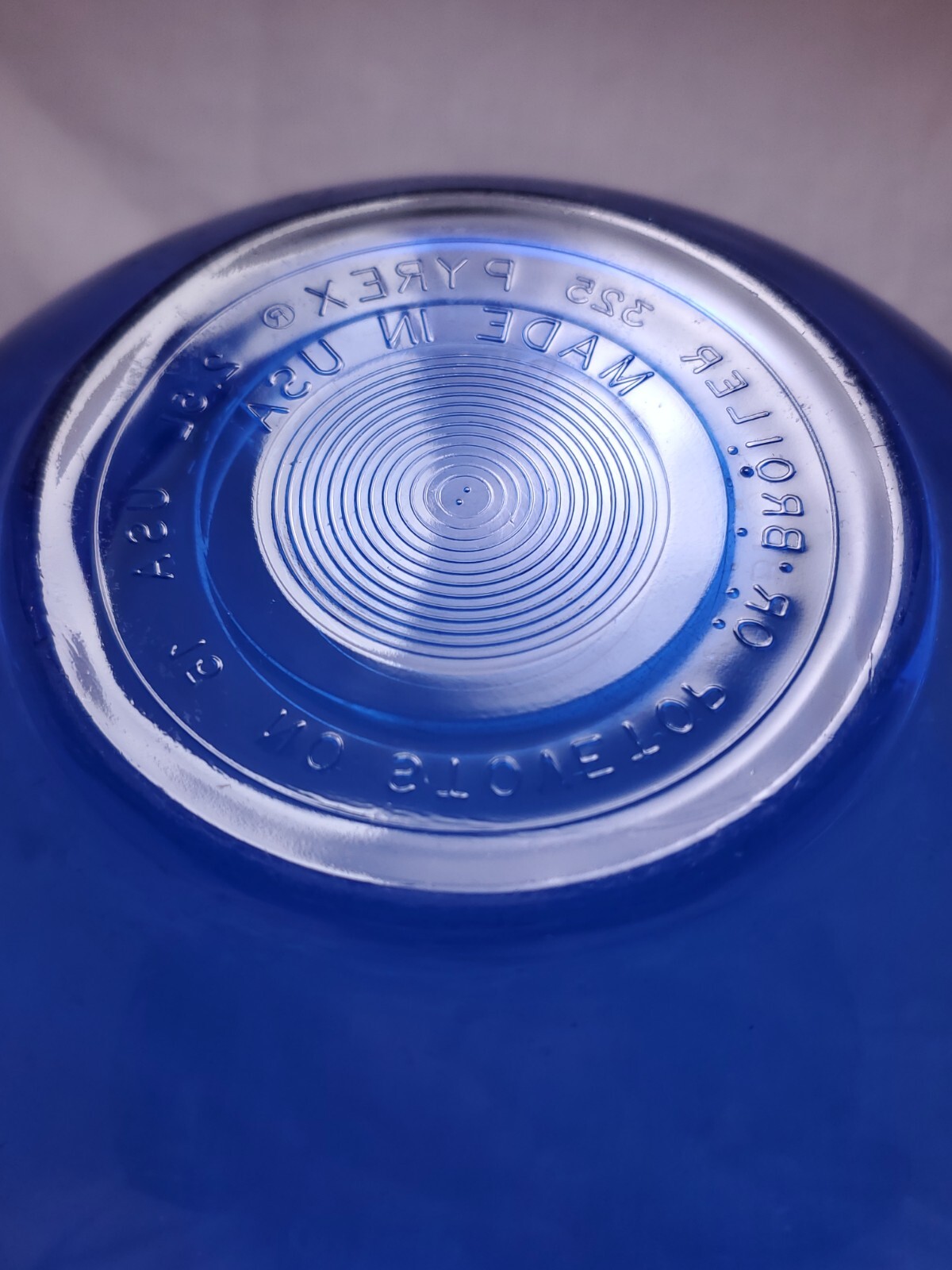 Pyrex Nesting Mixing Bowl Set Cobalt Blue Glass 10" Bowl 325 and 7 ...