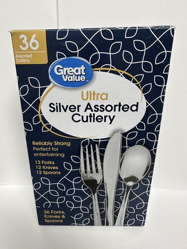 Great Value Ultra Silver Assorted Cutlery | eBay