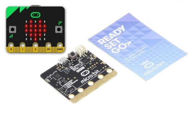 BBC Micro:Bit Officiel avec 10 câbles Pince crocodile MicroBit Arduino ...