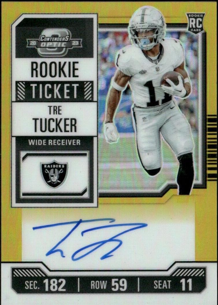 2023 Panini Contenders Optic - Rookie Ticket RPS Autographs Tre Tucker ...