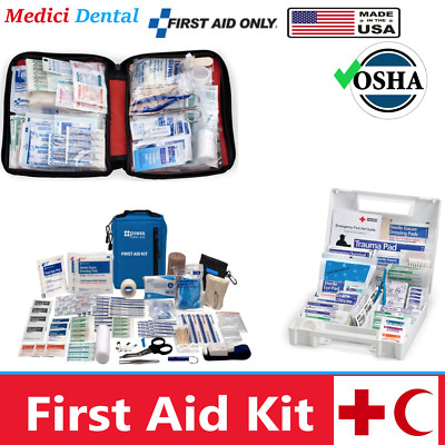 First Aid Kit Emergency Bag Home Car Outdoor, All Purpose, Portable Up ...