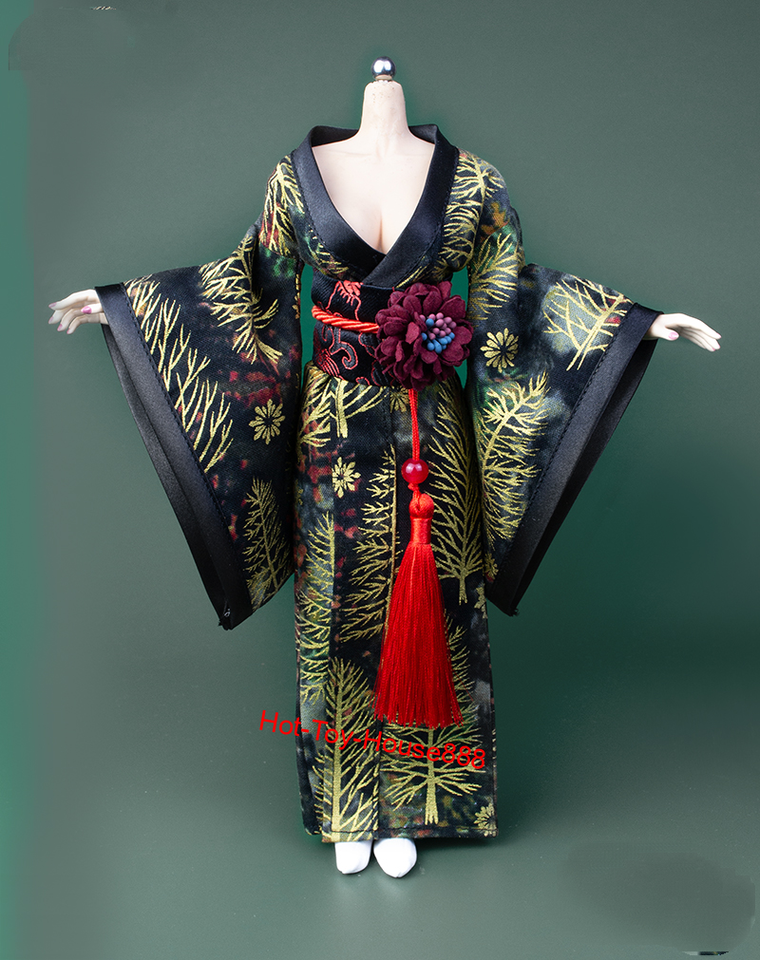 1/6 Japanese Long / Short Bathrobe Kimono Clothes Fit 12" TBL Action ...