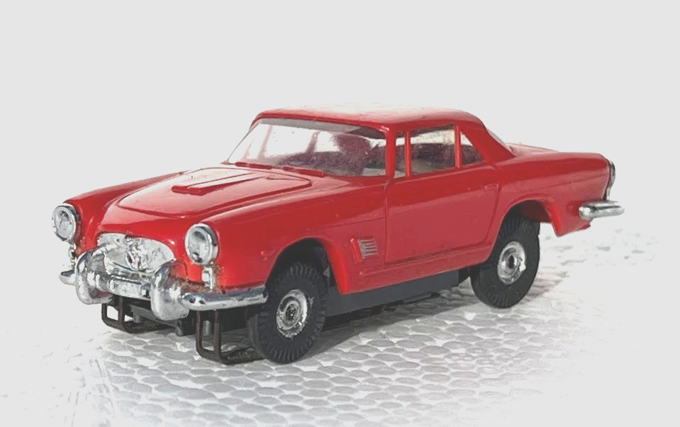 Rare All Original Aurora Thunderjet Red Maserati Hardtop HO Slot Car ...