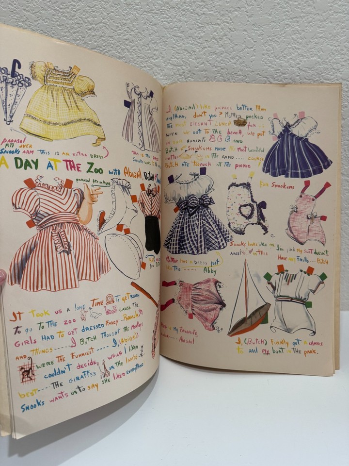 Vtg 1940 Abigail and Butch & Little Sister Snookums Paper Doll , Patrie ...
