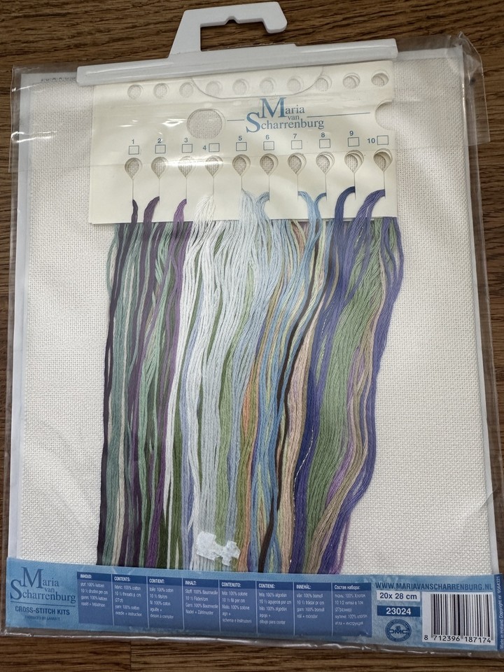 NEW 'Violet' Maria Van Scharrenburg Lanarte Counted Cross Stitch ...