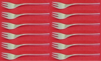 Vision by International Sterling Silver Salad Fork 3-Tine Set of 12 pcs ...