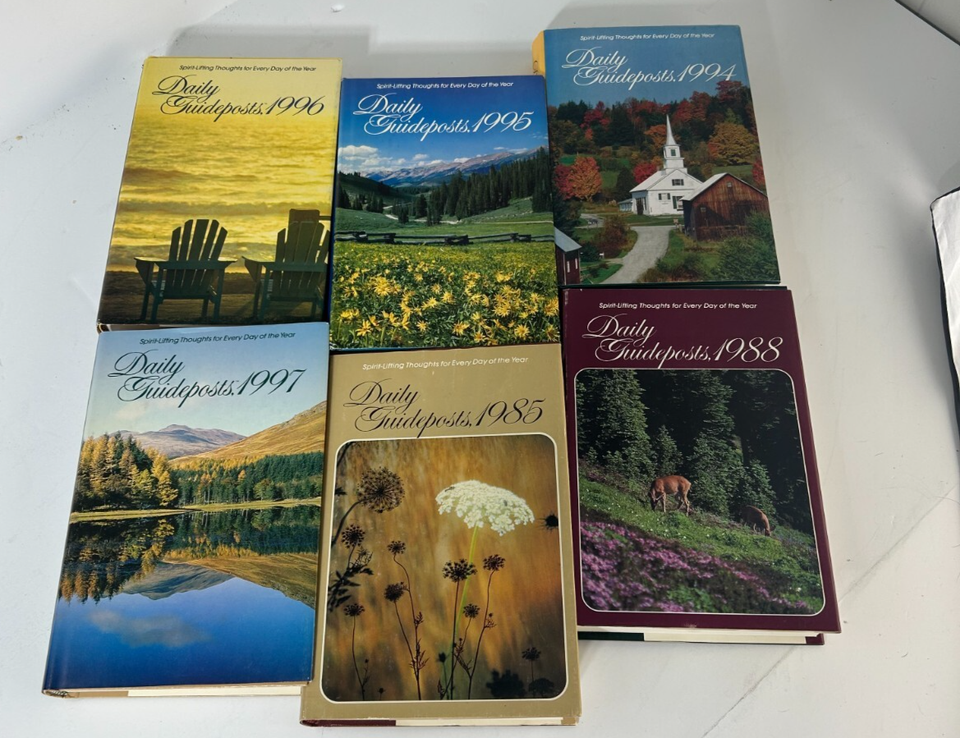 Lot 17 Daily Guideposts Hardcover Books Spirit Lifting Devotional 1980s ...