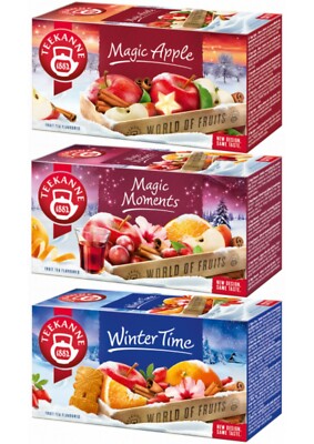 Teekanne 3 boxes tea Magic Apple Magic Moments Winter Time Christmas ...