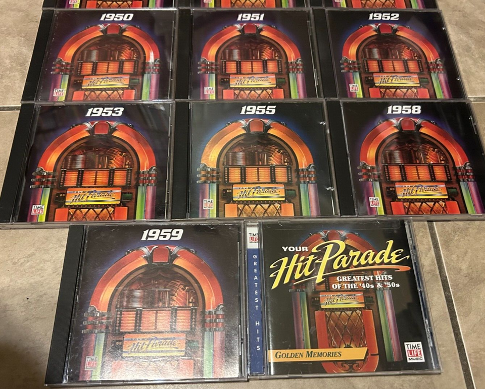 HUGE LOT 17 Time-Life Your Hit Parade CDs 1940's 1950's Complete in ...