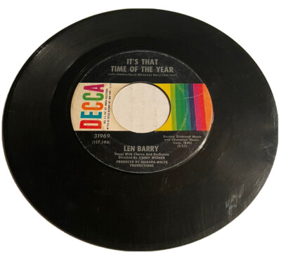 45 RPM Record Len Barry It’s That Time Of The Year/Happily Ever After ...