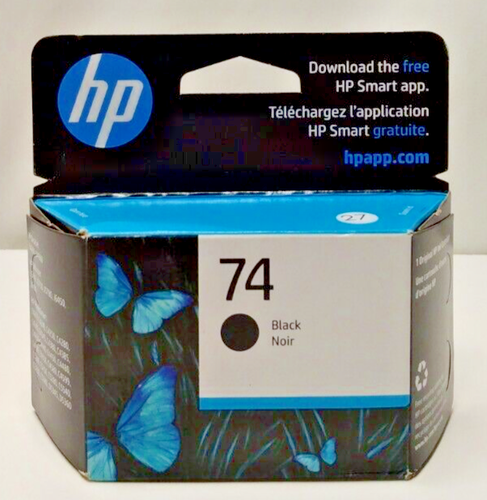 HP 74 Black Standard Yield Ink Cartridge CB335WN#140 New Exp. 04/2025 ...