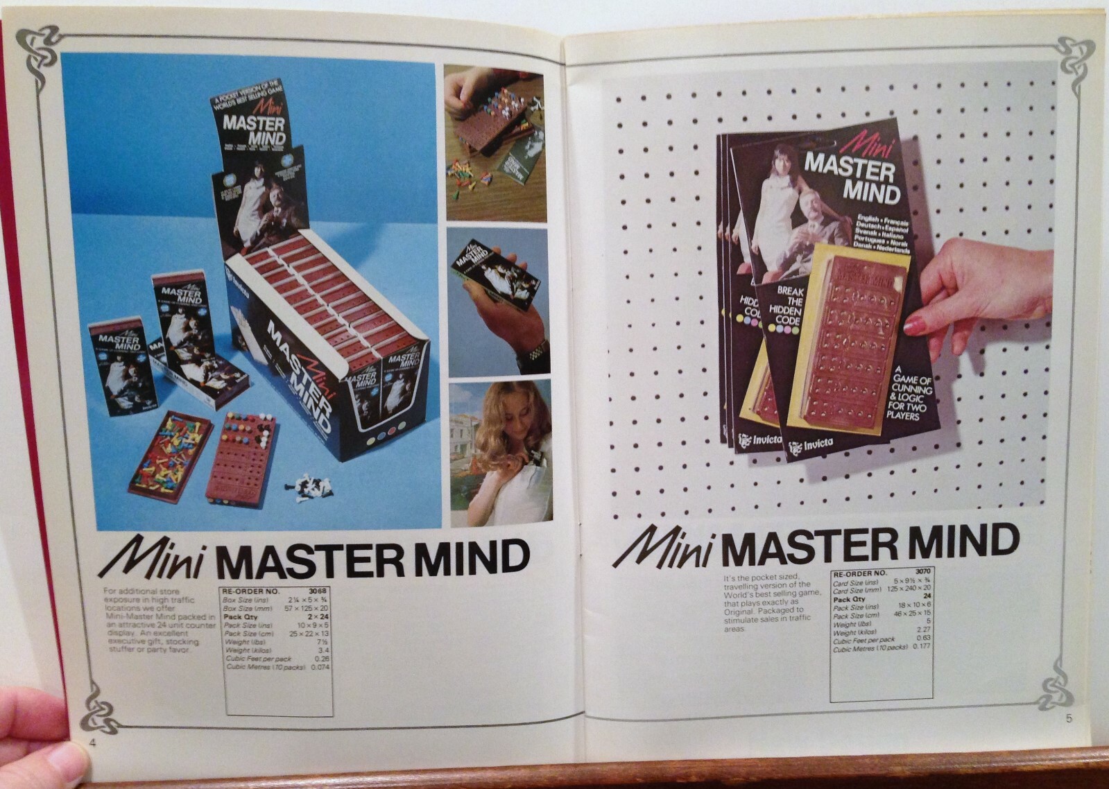 1977 "INVICTA TOYS & GAMES" DEALER CATALOG - MASTER MIND, SPACE LINES ...