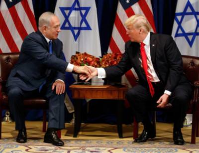 BENJAMIN NETANYAHU DONALD TRUMP GLOSSY POSTER PICTURE PHOTO PRINT ...