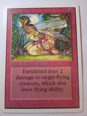 MTG - Earthbind - Unlimited - LP - Vintage Magic The Gathering | eBay