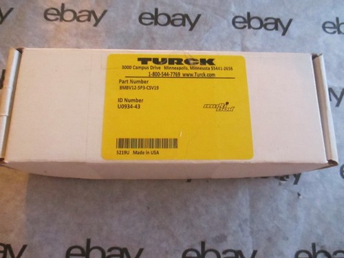 TURCK BLOCK 8MBV12-5P3-CSV19 LOW-PROFILE JUNCTION BOX | eBay