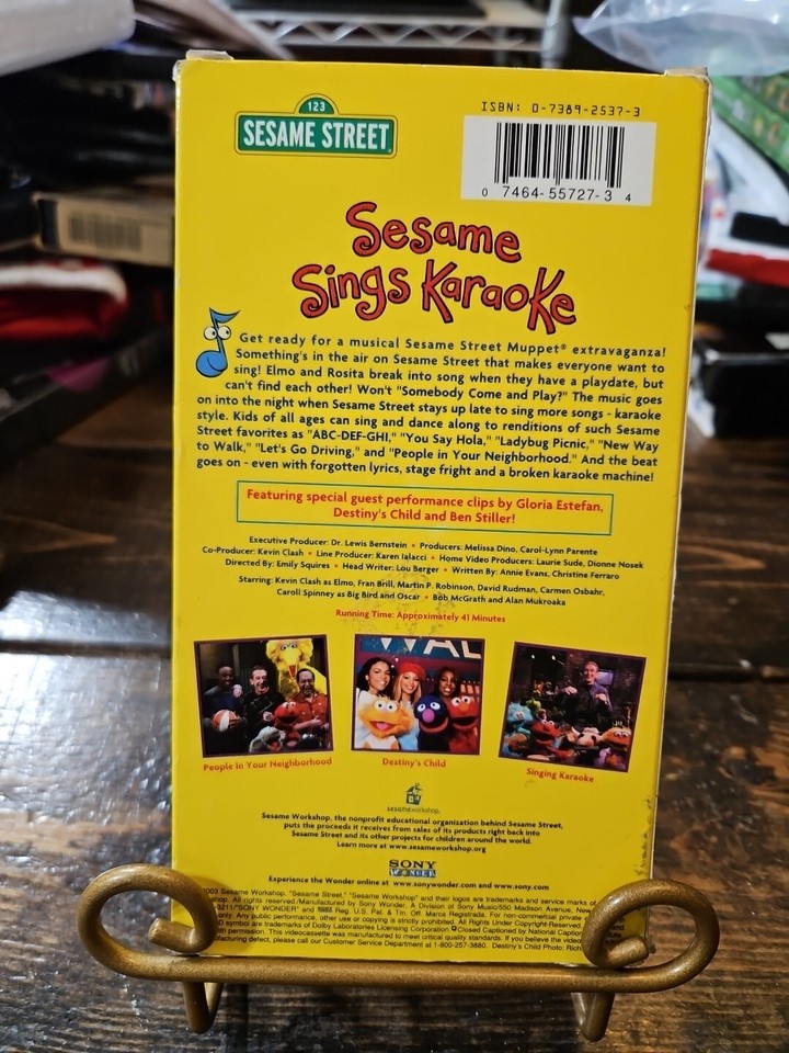 Sesame Street - Sesame Sings Karaoke (VHS, 2003) 74645572734| eBay