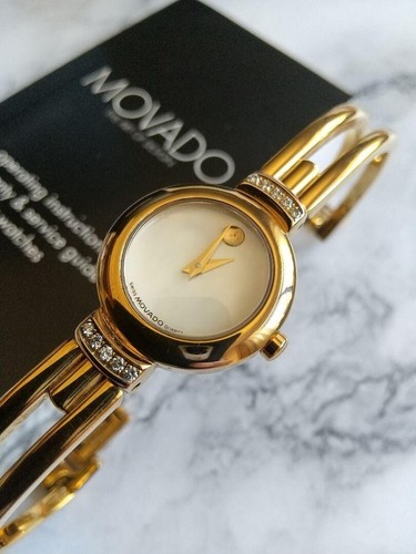 Movado Watch Harmony 10P Diamond White Shell dial Ladies Quartz Analog ...