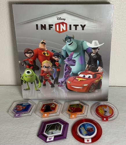 DISNEY INFINITY Power Disc ALBUM storage 6 BONUS 1.0 Discs RARE Nemo ...
