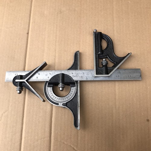 Vintage Starrett 4 Piece Combination Square, 12” Blade, USA | eBay