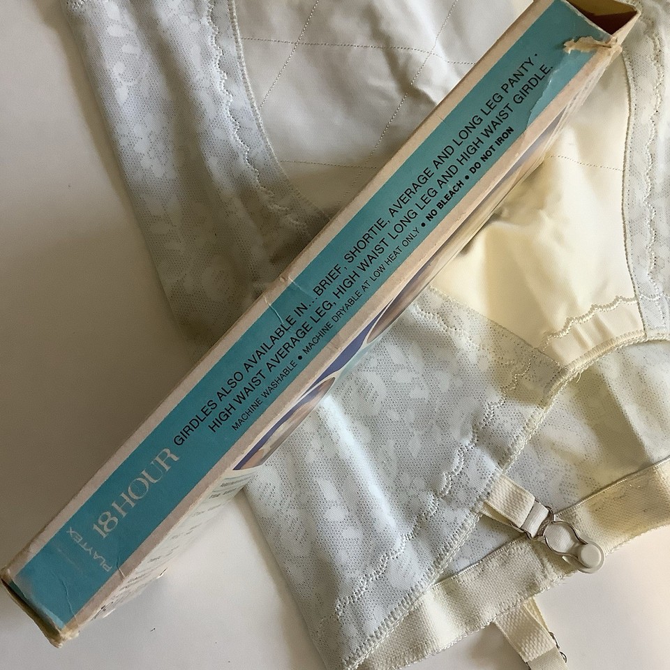 Vintage Playtex 18 Hour Open Bottom Girdle w/ Garters Deadstock Size XL ...