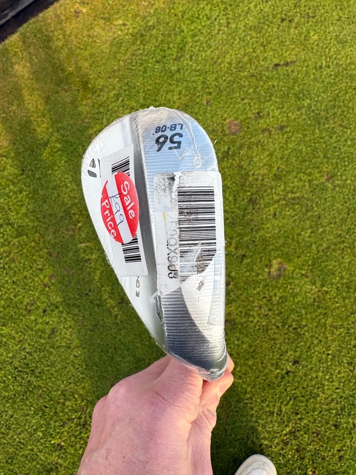 TAYLORMADE MG3 SATIN CHROME 56 DEGREE WEDGE 8 BOUNCE KBS C TAPER STIFF ...