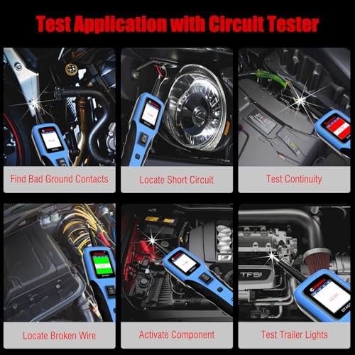 Automotive Power Circuit Probe Tester 12-24V Trailer Light Tester 12V ...