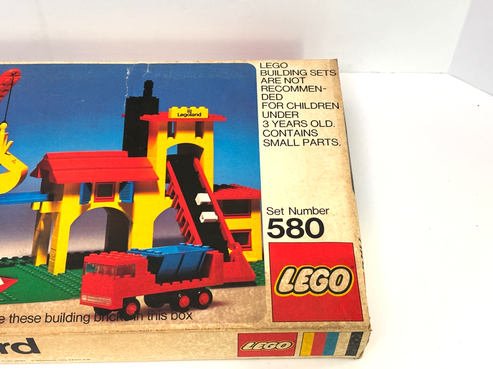 Vintage LEGO #580 Brickyard Set 1974 w/ Box & Instructions – Rare ...