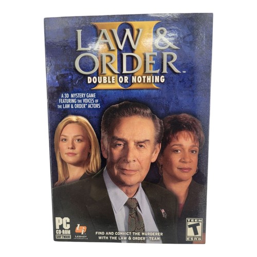 Law & Order II Double or Nothing PC CD ROM Game for Win 98/2000/ME/XP 2003 20626720946| eBay