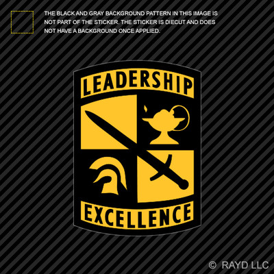 U.S. Army ROTC Sticker Decal Self Adhesive Vinyl leadership excellence ...