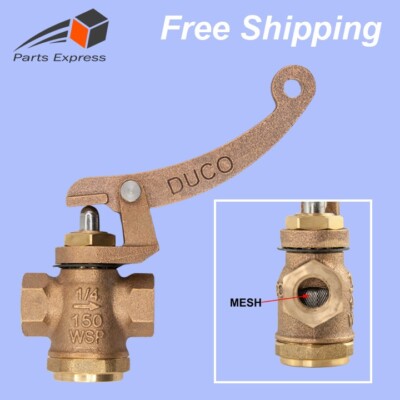 1/4" STEAM WHISTLE VALVE for UNIPRESS PUFFER, 150 WSP, UNIPRESS Part ...