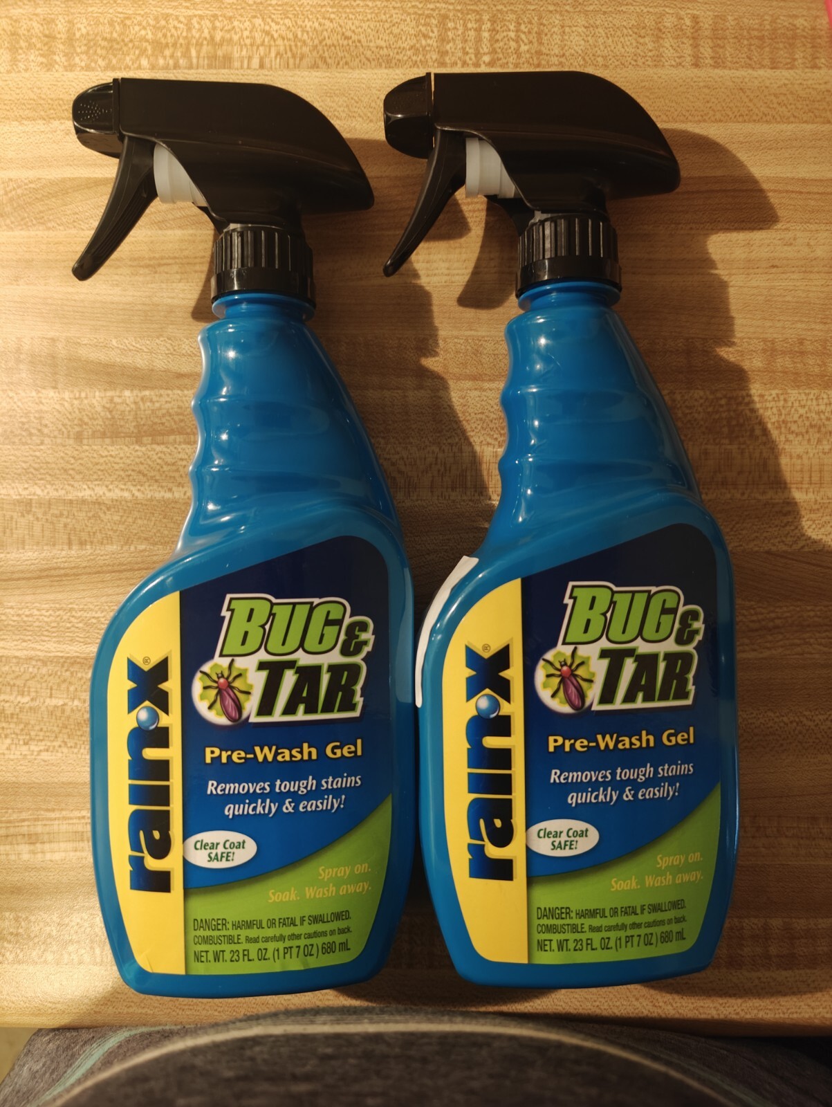 LOT OF 2---- Rain X Bug & Tar Pre-Wash Gel 23 Oz Spray Bottles (SHIPS ...