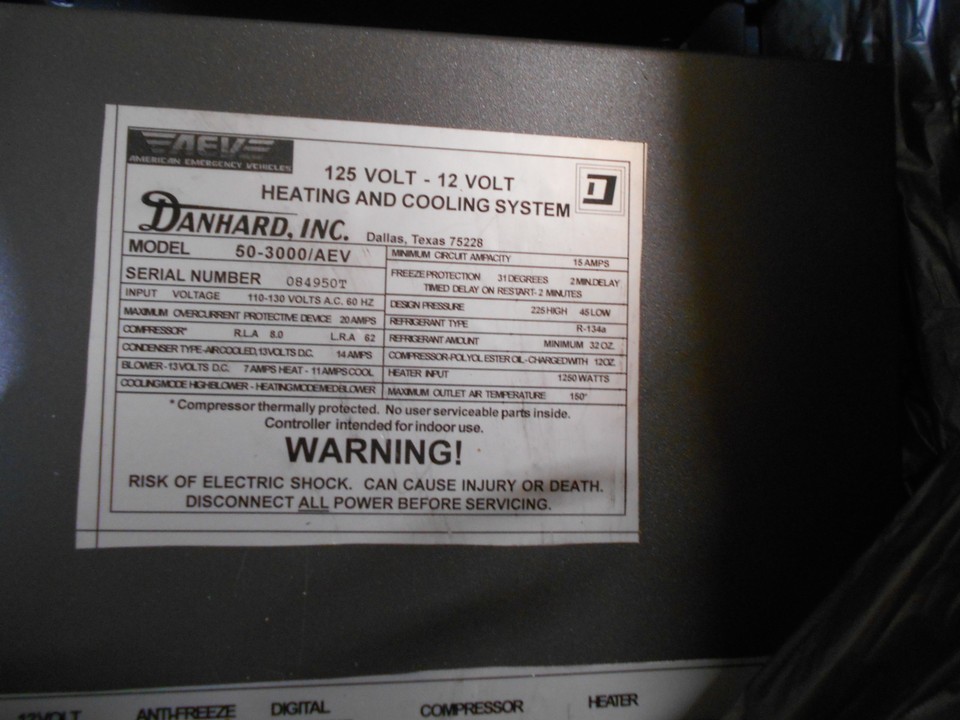 Danhard Heating And Cooling System Controller 50-3000/AEV Parts Lot | eBay