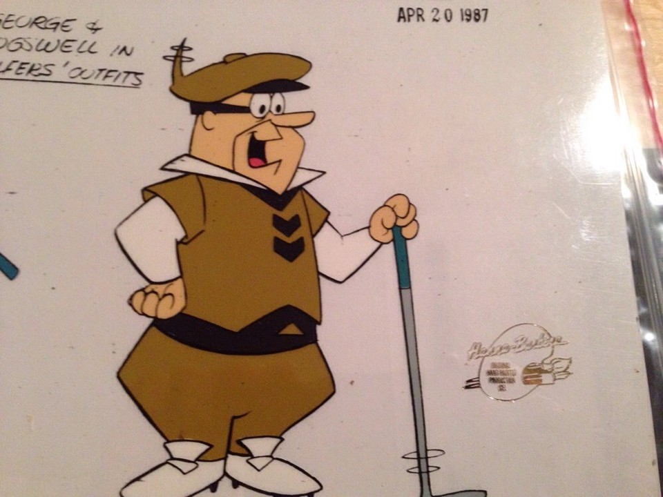 Hanna Barbera Jetsons George & Cogswell Golf Model cell | eBay