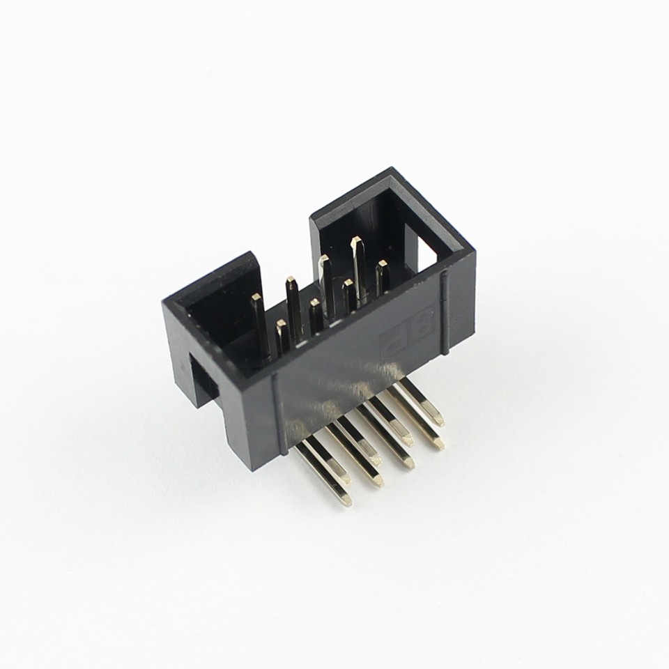 20Pcs 2.54mm 2x4 Pin 8 Pin Right Angle Male Shrouded IDC Box Header ...