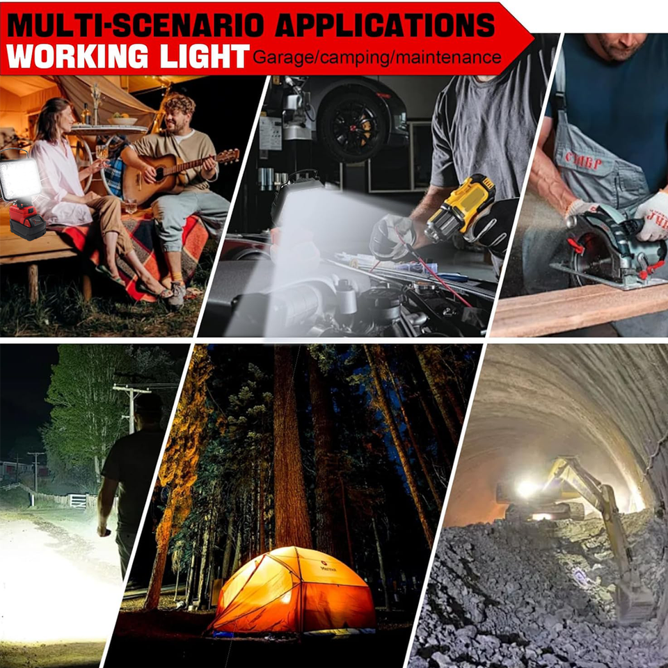 For Milwaukee 18V LED Light Work Light Flash Light Torch Li-ion M18 ...
