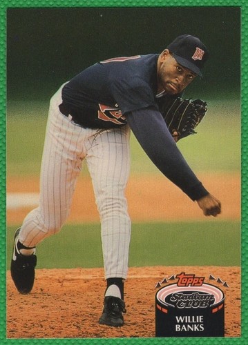 Willie Banks - 1992 Topps Stadium Club #321 - Minnesota Twins Baseball ...