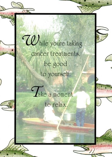 Encouragement Cancer Fishing Fish Positive Hope Treatments Greeting ...
