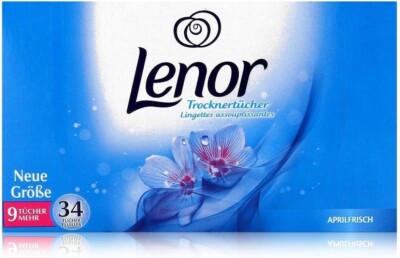 Lenor paquet 34 lingettes assouplissantes pour sèche-linge Pour un ...